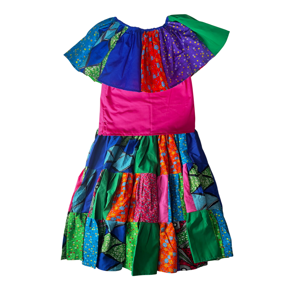 POLLERA CONGO PARA NIÑA - BLUSA Y FALDÓN - 1 UNID. – Almacen Wonderland