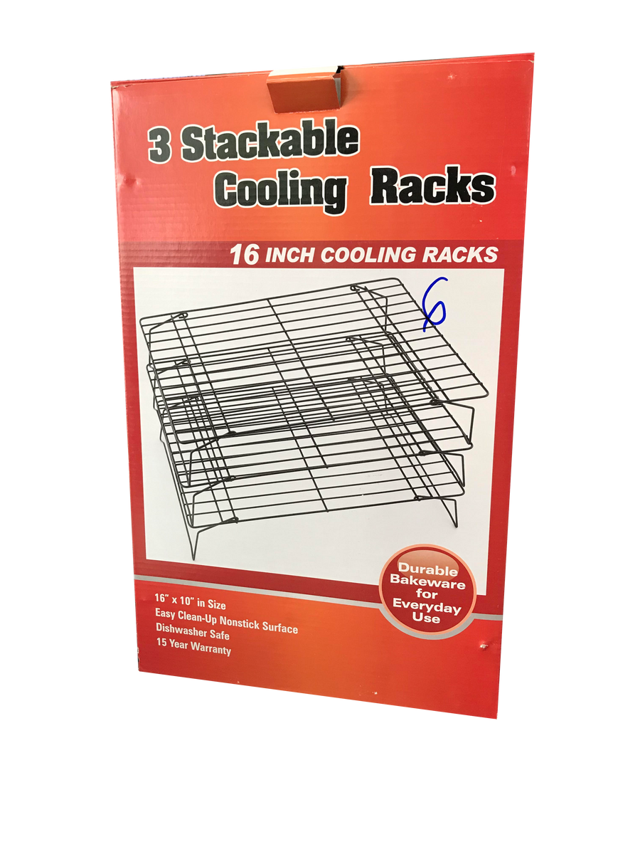 3 STACKABLE COOLING RACKS - 16x10 PULGADAS - 1 UNID. – Almacen Wonderland